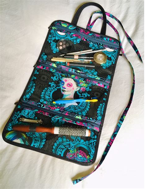 The Hibiscus Hanging Toiletry Bag Pdf Sewing Pattern Blue Calla