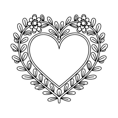 무료 하트 색칠 페이지 벡터 Freepik에서 무료 고품질 벡터를 다운로드하세요 Freepik