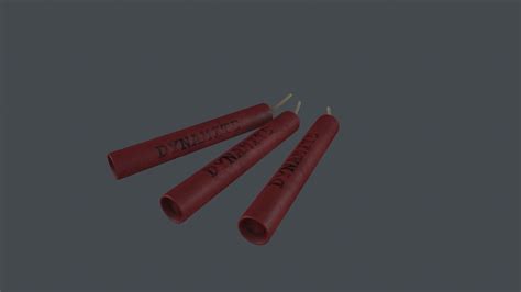 3d Model Dynamite 3d Moedel Vr Ar Low Poly Cgtrader