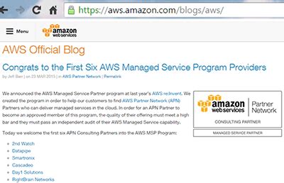 Amazon Names First Six AWS Managed Service Program Providers Converge Digest