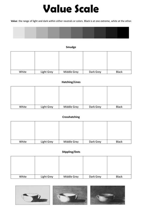 Printable Value Scale Worksheet Printable Jd