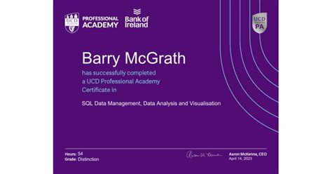Barry Mcgrath On Linkedin Sql Data Management Data Analysis And