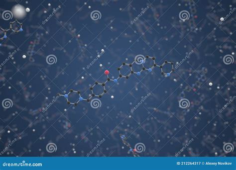 Imatinib Molecule Conceptual Molecular Model Chemical 3d Rendering Stock Image Cartoondealer