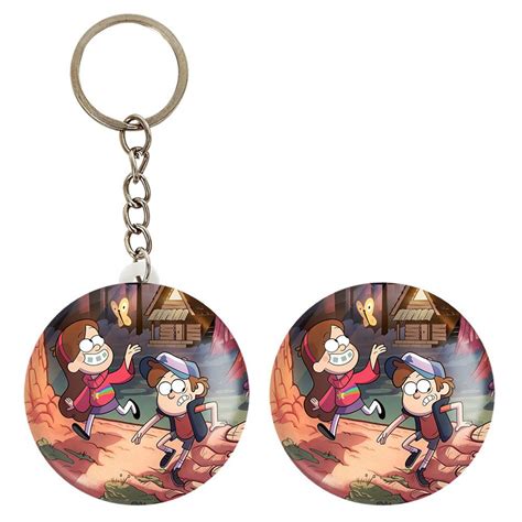 قیمت و خرید پیکسل خندالو مدل میبل و دیپر انیمیشن آبشار جاذبه Gravity Falls کد 26087 به همراه جاکلیدی