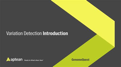 Video Aptean Genomequest Variation Detection Tool