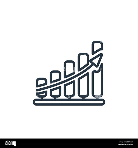 data analytics upgoing bars chart outline vector icon thin line black data analytics upgoing