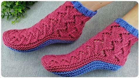 💥НОСОЧКИ НА ДВУХ СПИЦАХ 👌ПОДРОБНЫЙ МАСТЕР КЛАСС Youtube