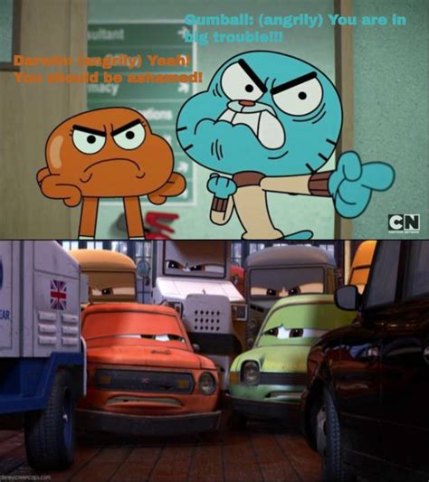 Gumball And Darwin Gets Angry At Grem And Acer By Gabrielmella On