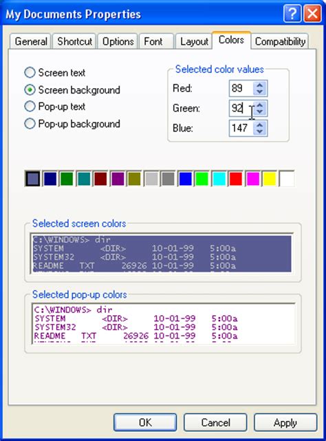 Creating A Customized Command Prompt Shortcut