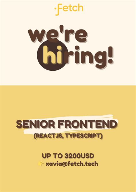 Thanh Xuân On Linkedin Onsite Senior Front End Engineer Typescript React Up To 3200 5