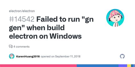 Failed To Run Gn Gen When Build Electron On Windows · Issue 14542