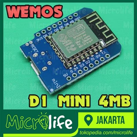 Jual Wr540 Wemos D1 Mini 4Mb Lua Wifi Iot Esp8266 Esp 12 E Nodemcu