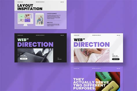 Web Direction Presentation Template On Behance