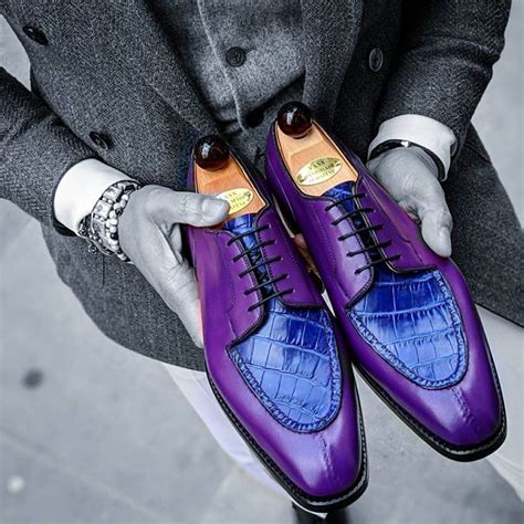 Purple Ascot Purple Designer Shoes Men Lavender Dress Shoes Men