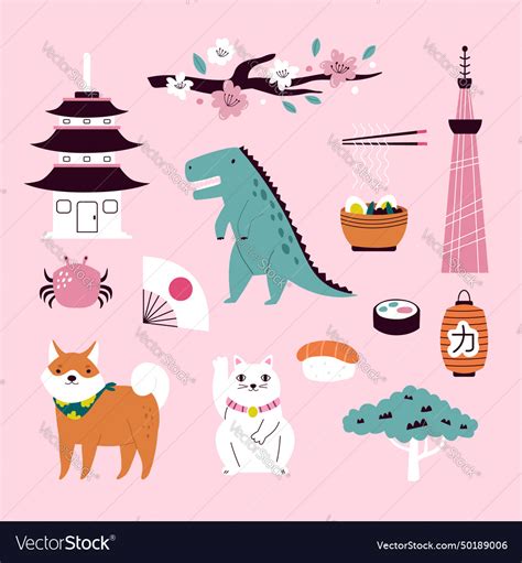 Colorful Image Frame Art Design With Buildings Vector Image