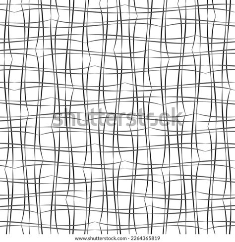 Curvilinear Grid Pattern Seamless Vector Background Stock Vector