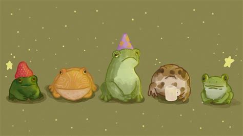 Cute Frog Artwork Frog And Toad Laptop Wallpaper Vintage Laptop With