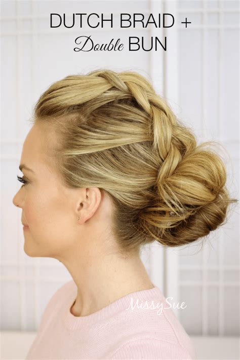 Braid Dutch Braid And Double Bun