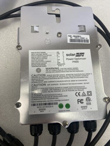 Solaredge P400 Solar Dc Optimizer For 400 Watts And 80vdc On 72 And 96 Cell Module