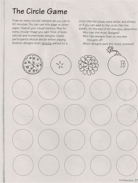 No Corner Suns Free Art Sub Lesson The Circle Game Adapted From Ande