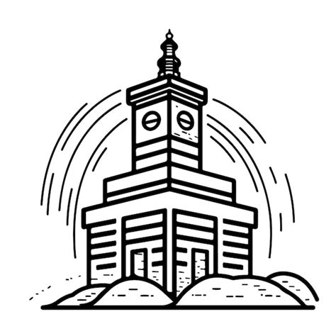 스케치 손으로 그린 단일 라인 아트 색칠 페이지 선 그리기 흰색 배경에 고립 프리미엄 벡터