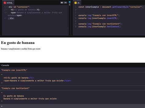 Uso Do InnerHTML JavaScript Na Web Armazenando Dados No Navegador Solucionado