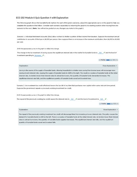 ECO 202 Module 6 Quiz Question 4 With Explanation ECO202 ECO 202 Module 6 Quiz Question 4