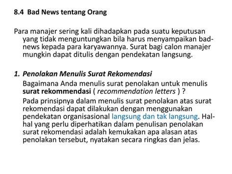 Penulisan Bad News Writing Bad News In Business Communication Class Pdf