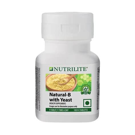 Amway Nutrilite Natural B With Yeast 100n Tablets For Adult Pack 1