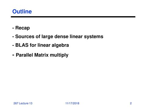Kathy Yelick CS 267 Applications Of Parallel Processors Lecture 13