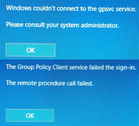 Windows 10 Gpsvc Group Policy Client Service Failed At Log On Windows
