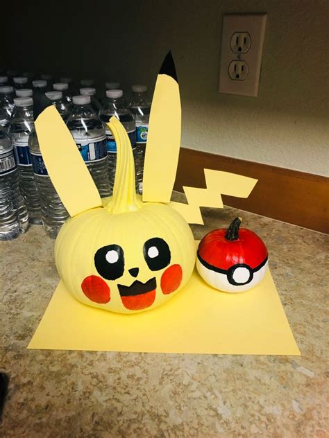 Pokemon Pikachu And Pokeball Pumpkins Bring Your Favorite Gaming