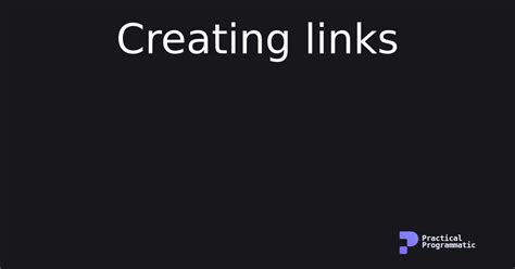 Creating Links