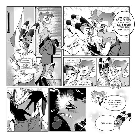 Rule 34 Black And White Blitzo Helluva Boss Clothed Clothing Comic