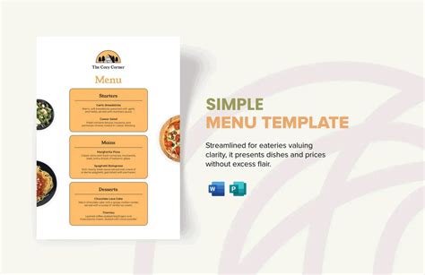 Powerpoint Menu Template