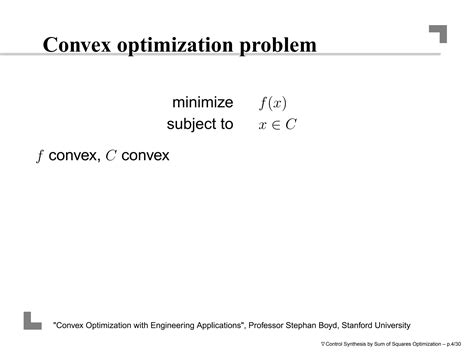 Control Synthesis By Sum Of Squares Optimization Ppt