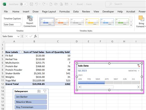 Simplifying Pivot Tables With Timelines And Slicers — Sharon Smith