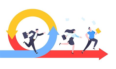 Agile Development Methodology Business Concept Flat Style Design Vector Illustration Isolated On