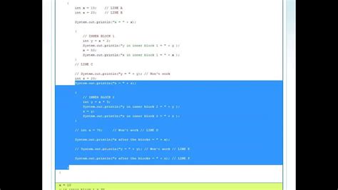 Scope Of Variables In Blocks Telugu YouTube