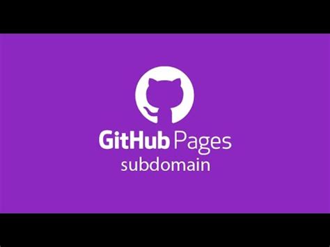 Subdomain Take Over With Github Youtube