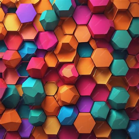 Premium Ai Image Voronoi Noise Texture Colorful Wallpaper And