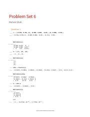 PS Pdf Problem Set Mahek Shah Question In Out X