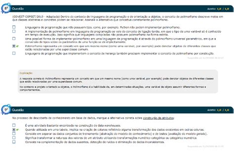 Simulado Paradigmas Ling Python Programação Python