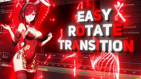 Easy Rotate Transition After Effects Tutorial Youtube