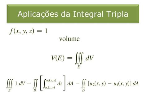 23 Integrais Triplas