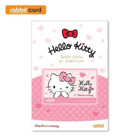 บัตรแรบบิท Rabbit Card Limited Edition ลาย Hello Kitty ครบรอบ 45 ปี Shopee Thailand