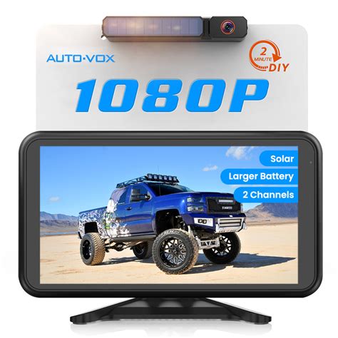 Solar Wireless Backup Cameras Easy Install And No Wiring Auto Vox