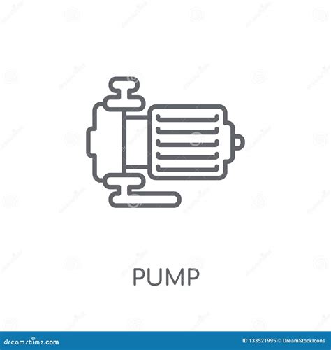 Pump Linear Icon Modern Outline Pump Logo Concept On White Back Stock