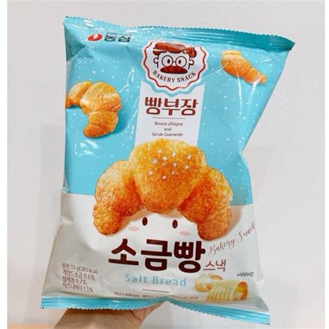 （現貨隔日到貨）衝評價🌈韓國 農心 超酥脆 鹽可頌餅乾 奶油 小牛角 土司餅乾55g 蝦皮購物