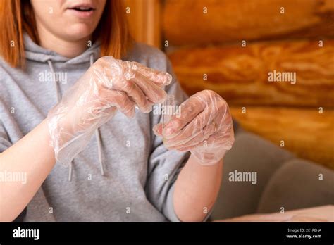 Chemistry Education Conceptcloseup Woman Pours Chemical Element Test